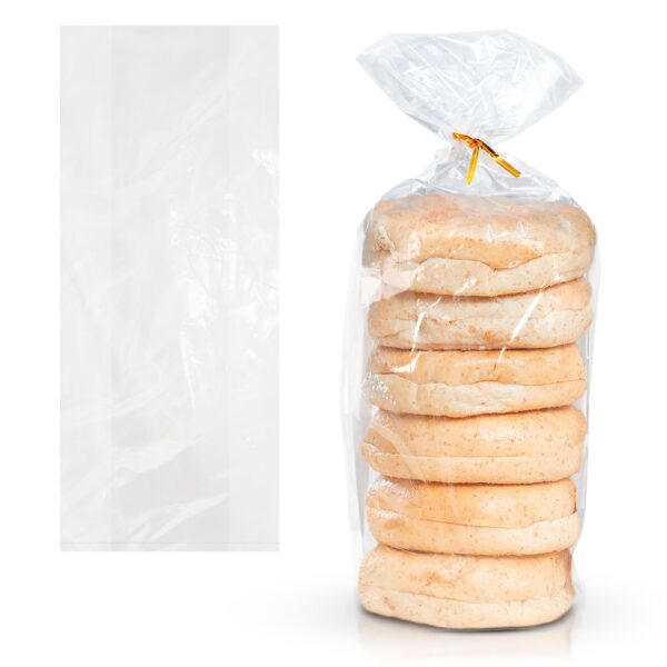 Clear Gusseted Poly Bread Bags | 8x3x20 Inch Plastic Bags